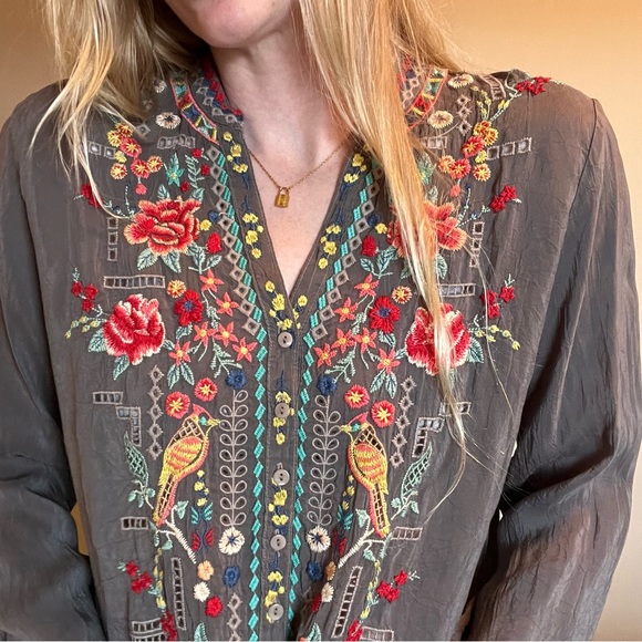 Johnny Was | Dresses | Johnny Was Embroidered Tunic | Poshmark